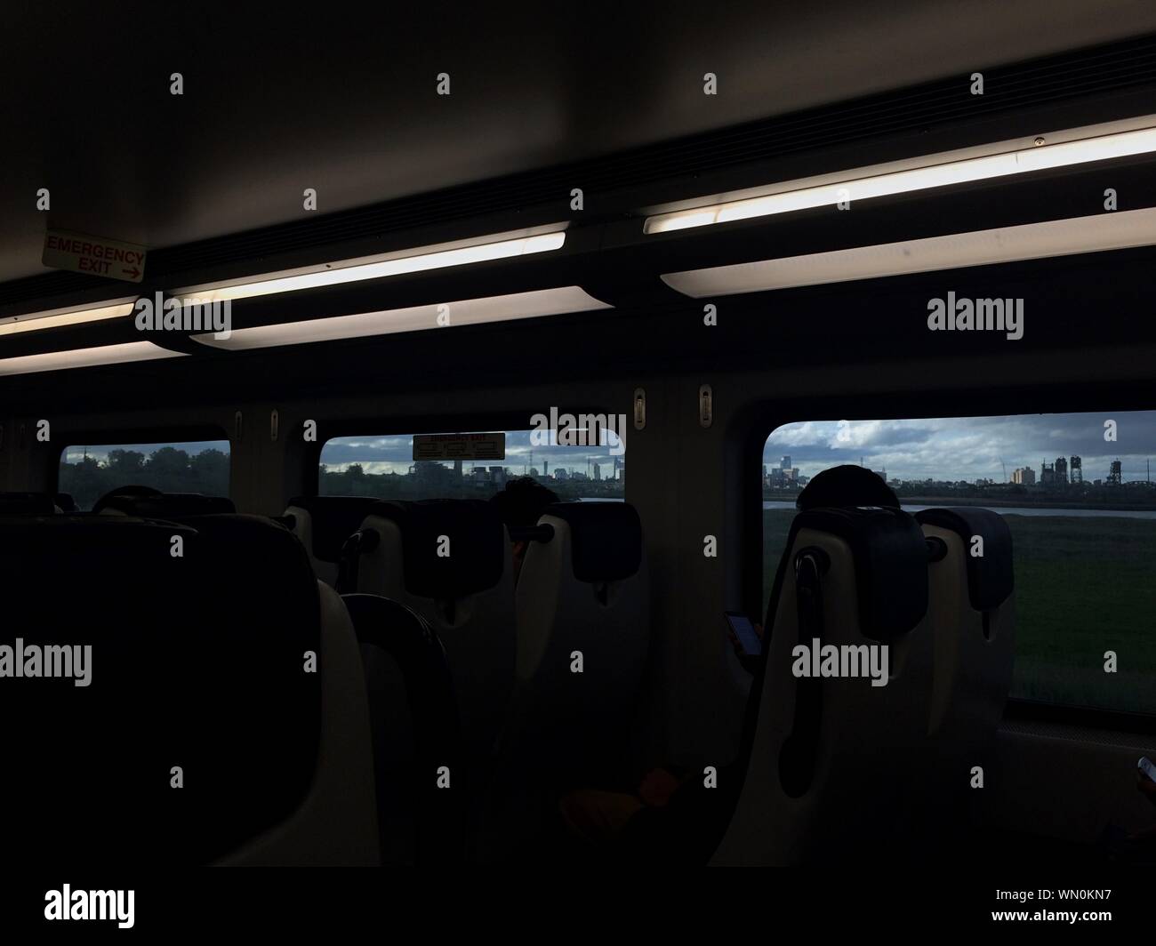 Interior train lights hi-res stock photography and images - Alamy