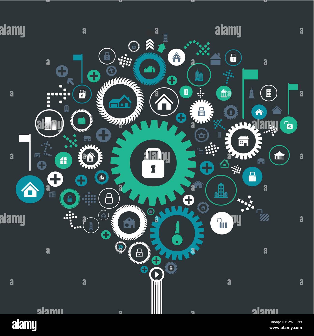 Industry gear interior Stock Vector Images - Alamy