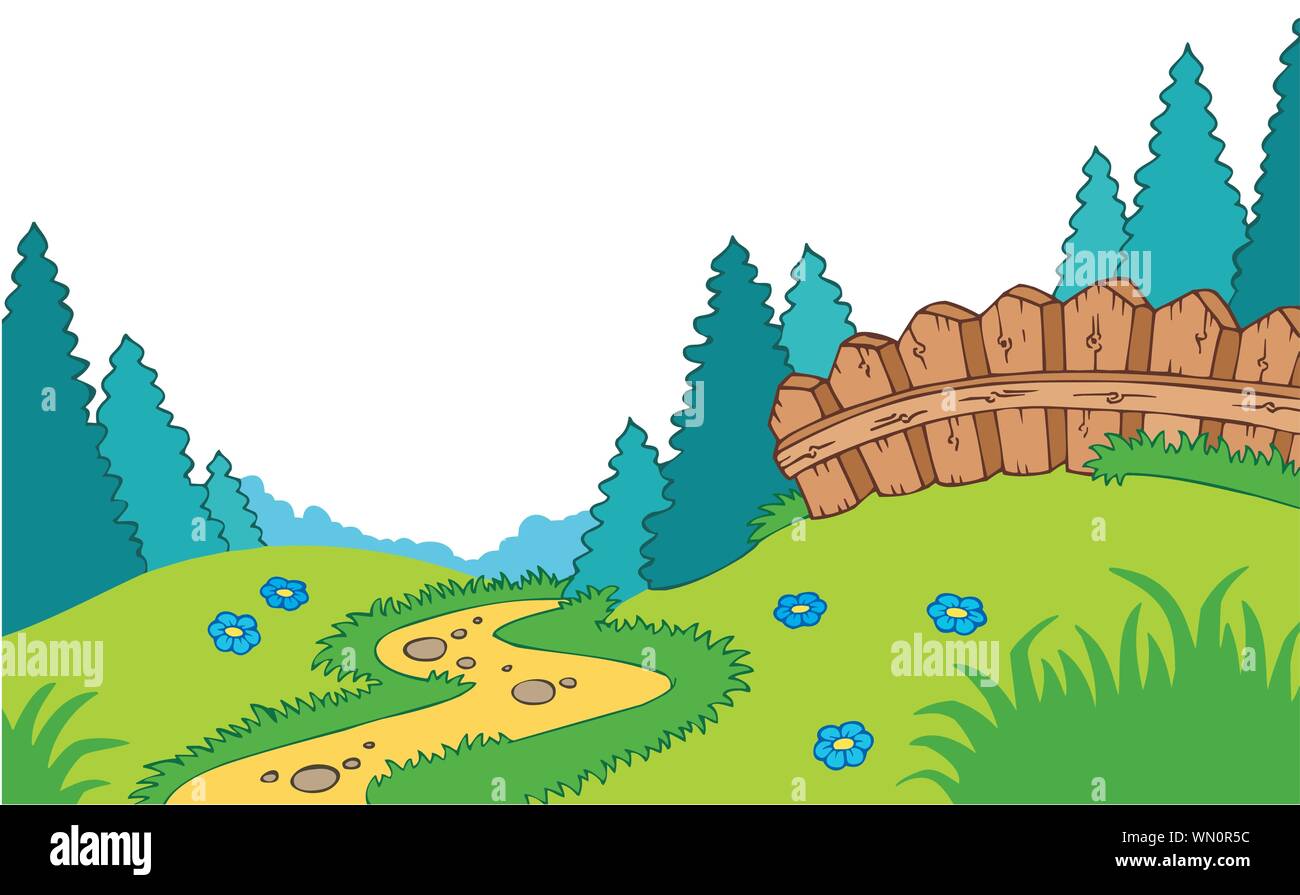 Plank countryside Stock Vector Images - Alamy