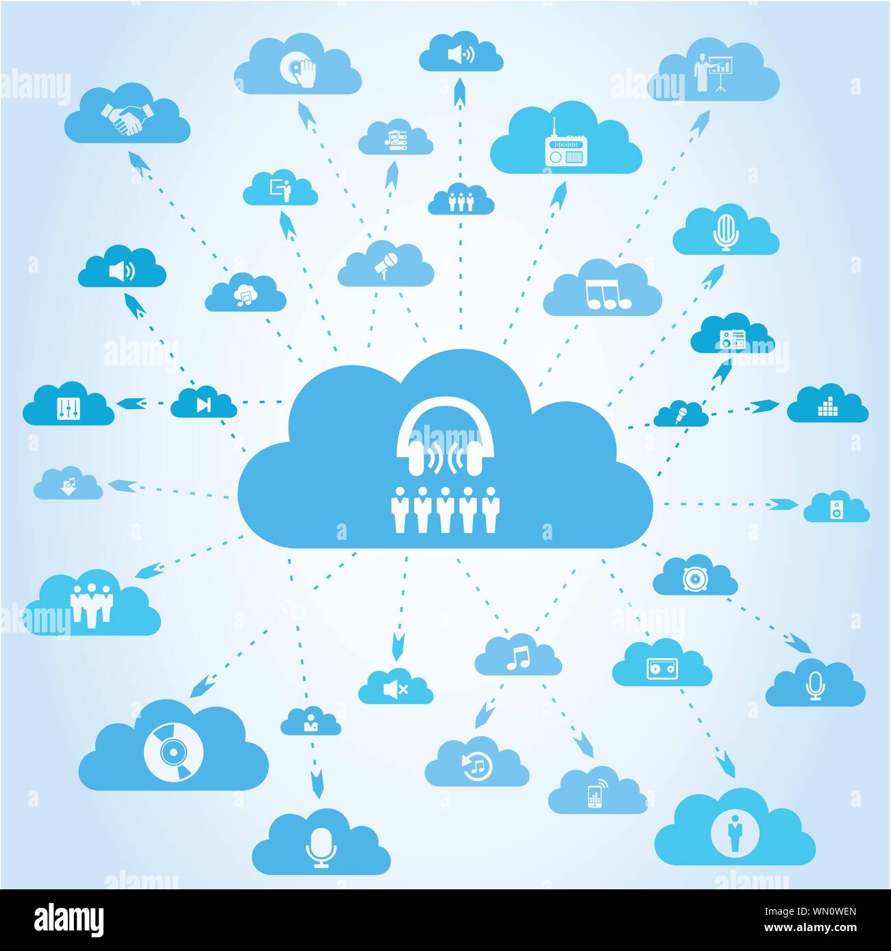 Disco cloud Stock Vector Images - Alamy