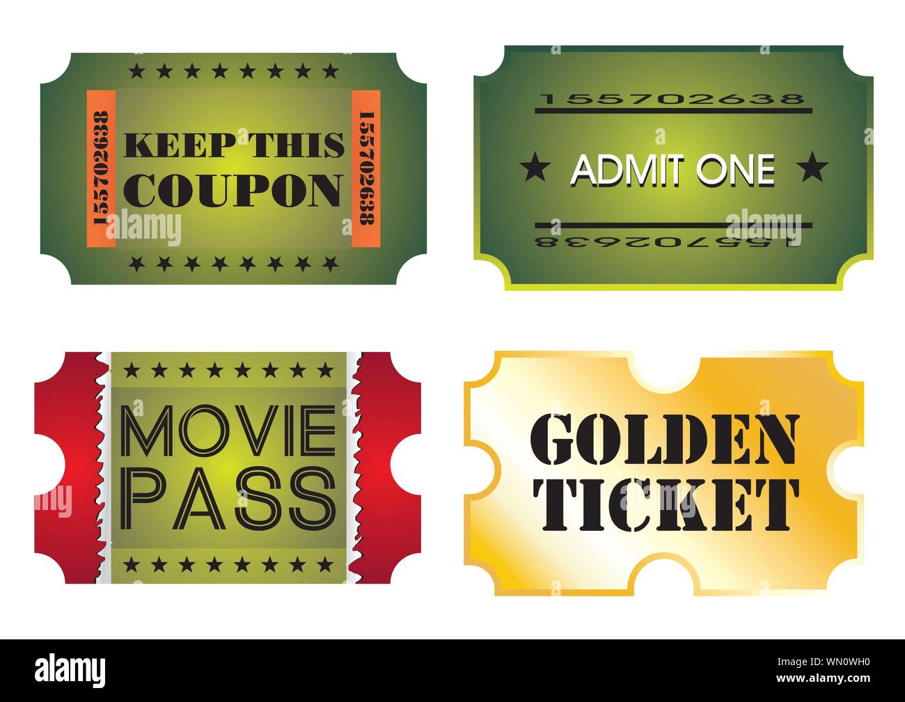 Exhibition tickets Cut Out Stock Images & Pictures - Alamy