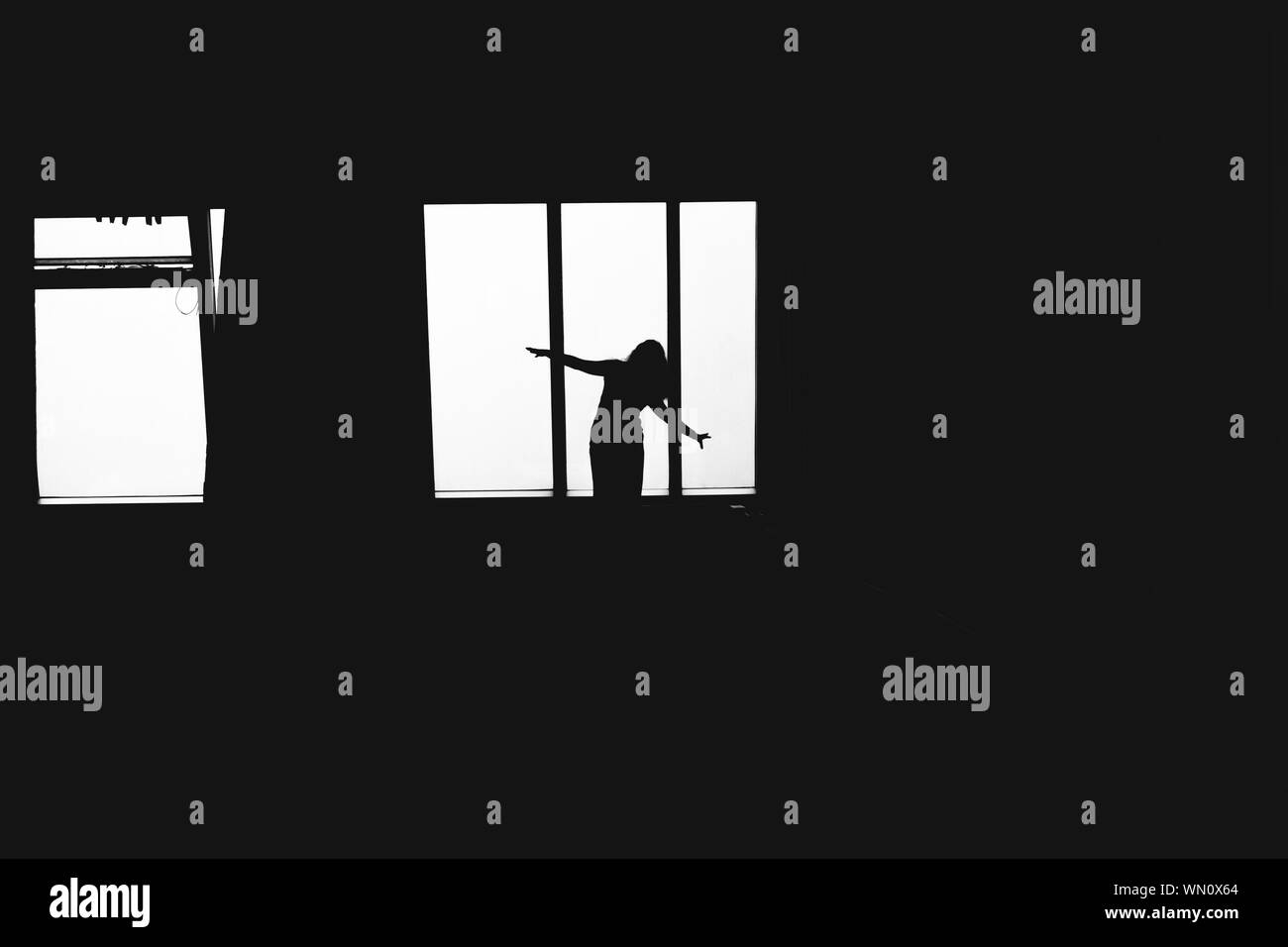 Window, silhouette, nature hi-res stock photography and images - Alamy