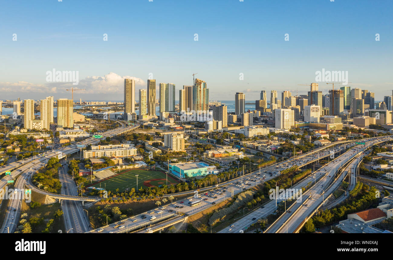 Cityscape of Miami, USA Stock Photo - Alamy