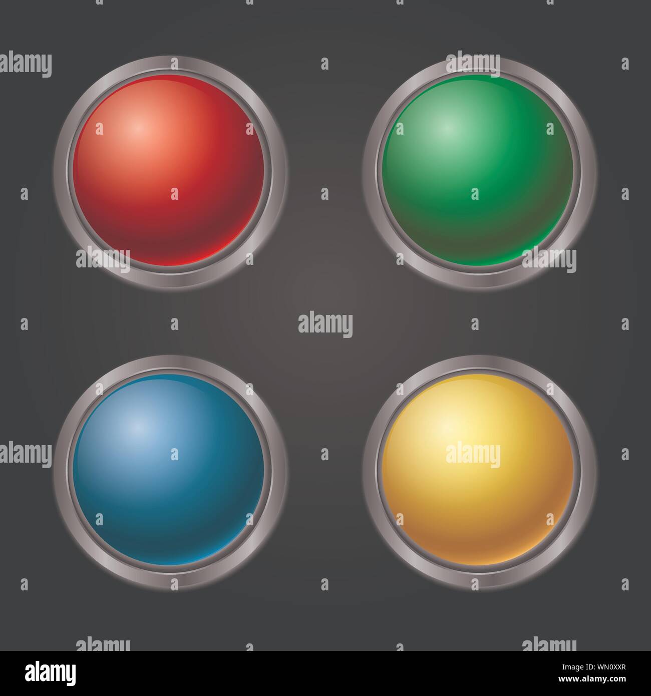 colorful vector web buttons set Stock Vector Image & Art - Alamy