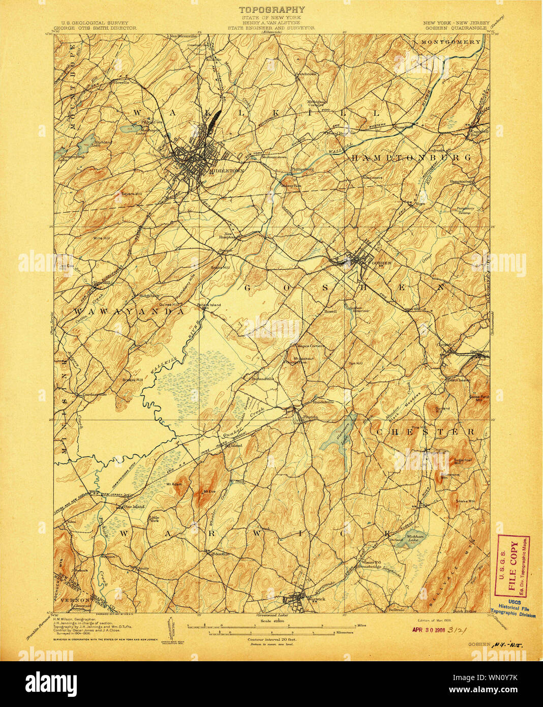 Goshen new york map hi-res stock photography and images - Alamy