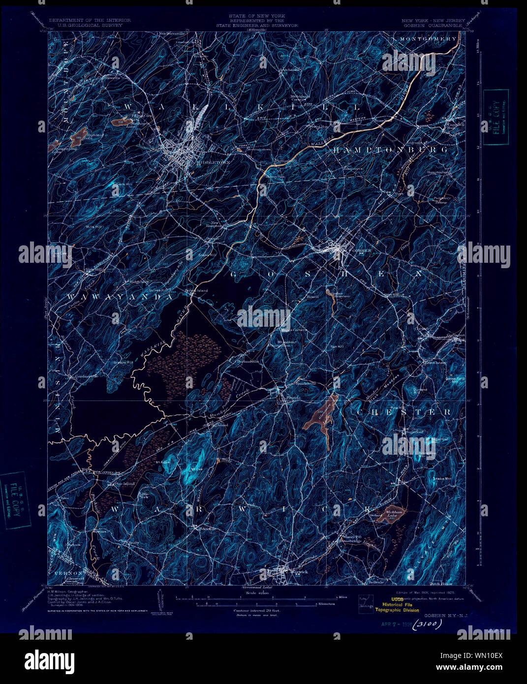 Map of goshen new york hi-res stock photography and images - Alamy