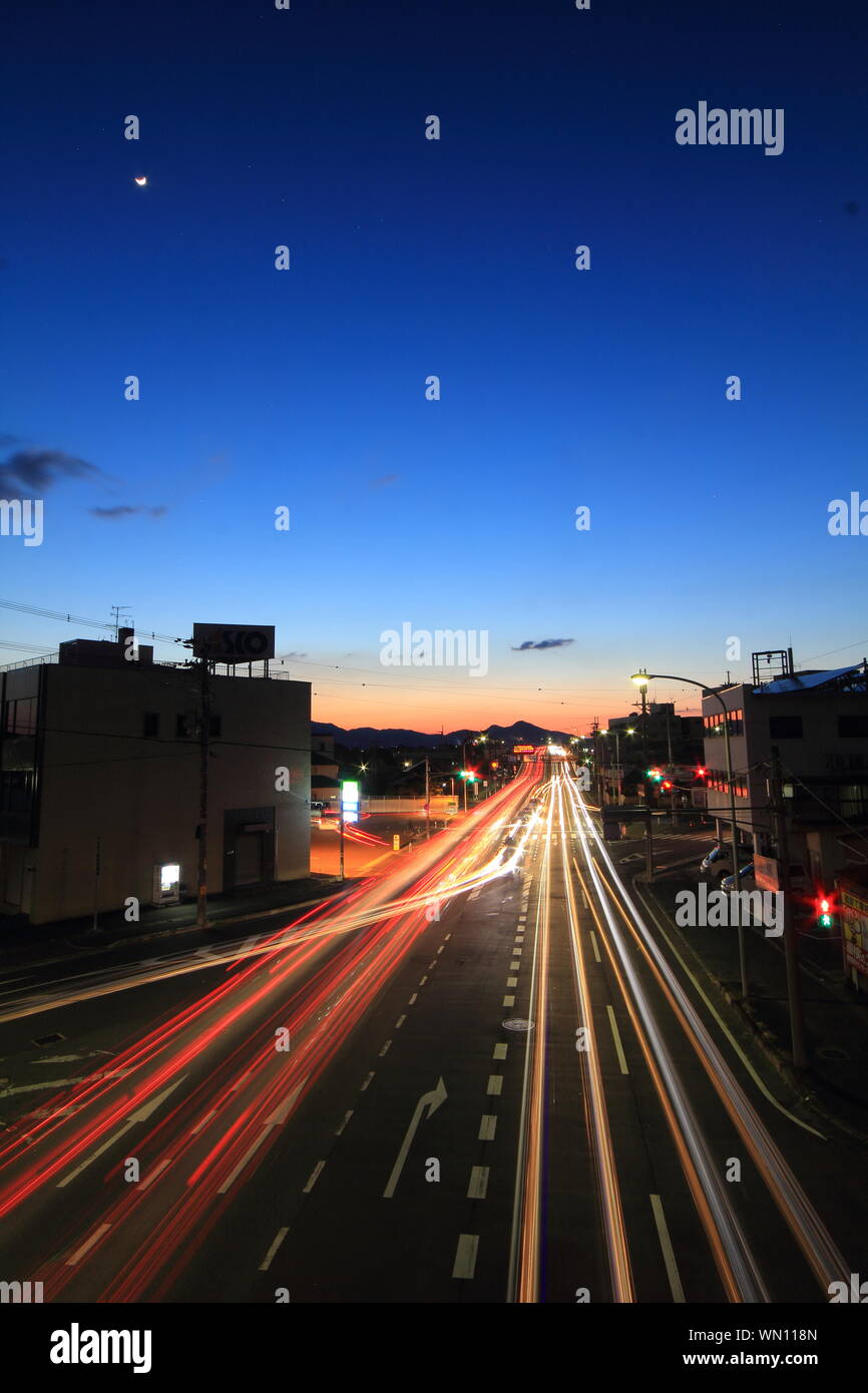 Empty highway at night hi-res stock photography and images - Alamy
