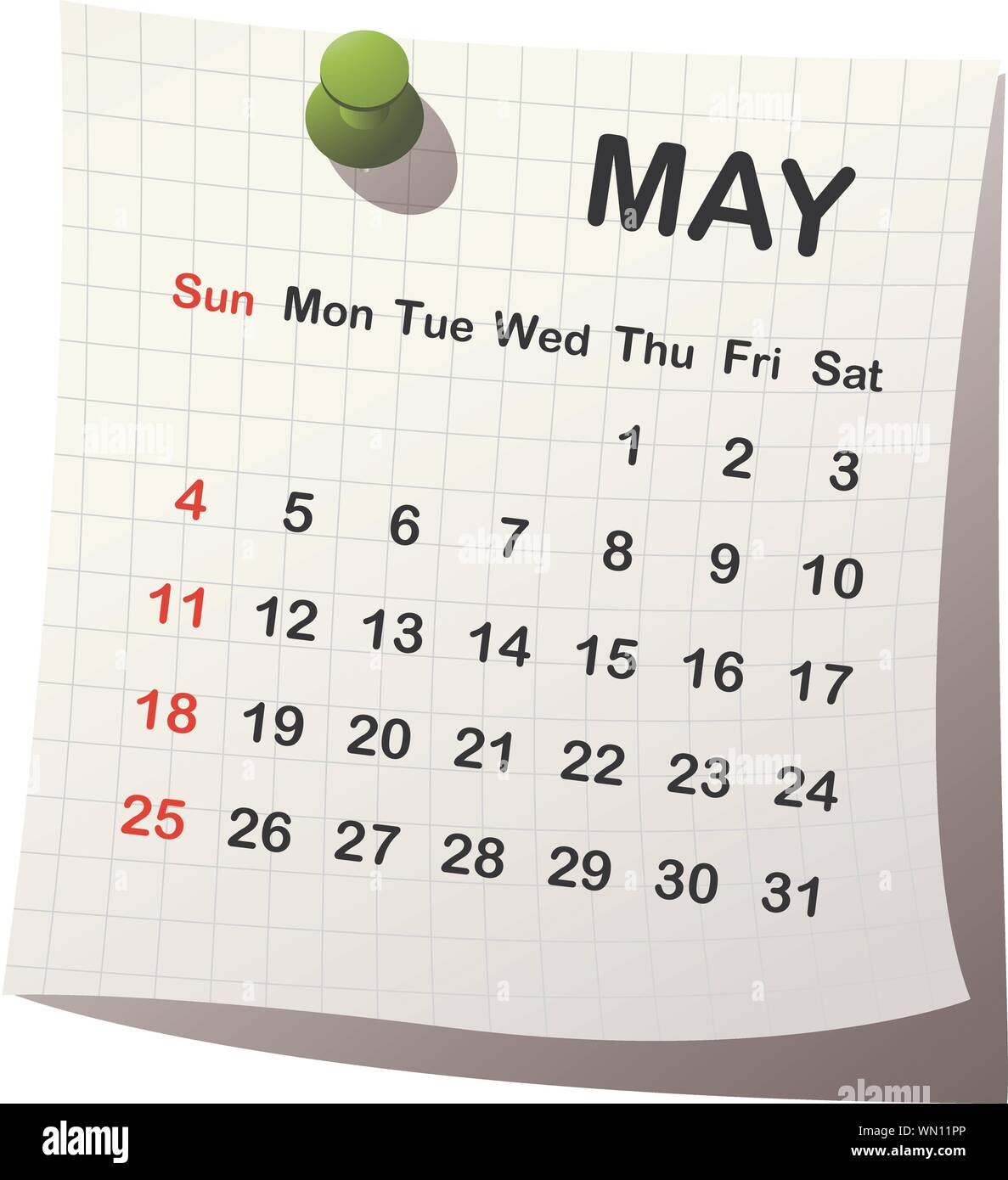 May list Stock Vector Images - Alamy