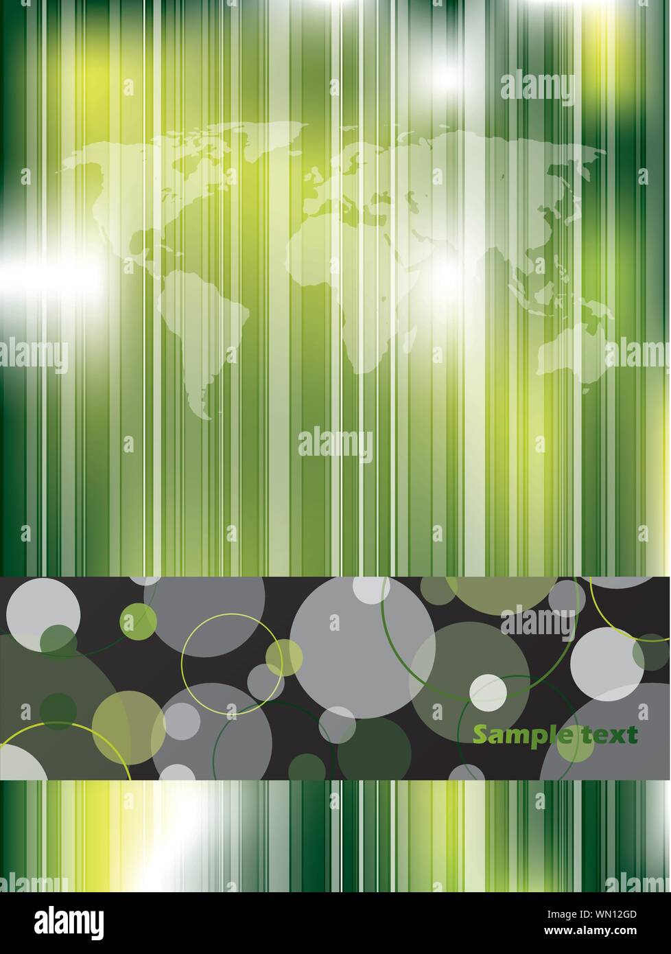 Abstract brochure design with world map Stock Vector Image & Art - Alamy