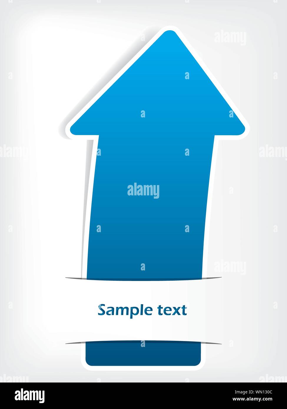 Brochure design with blue arrow Stock Vector Image & Art - Alamy