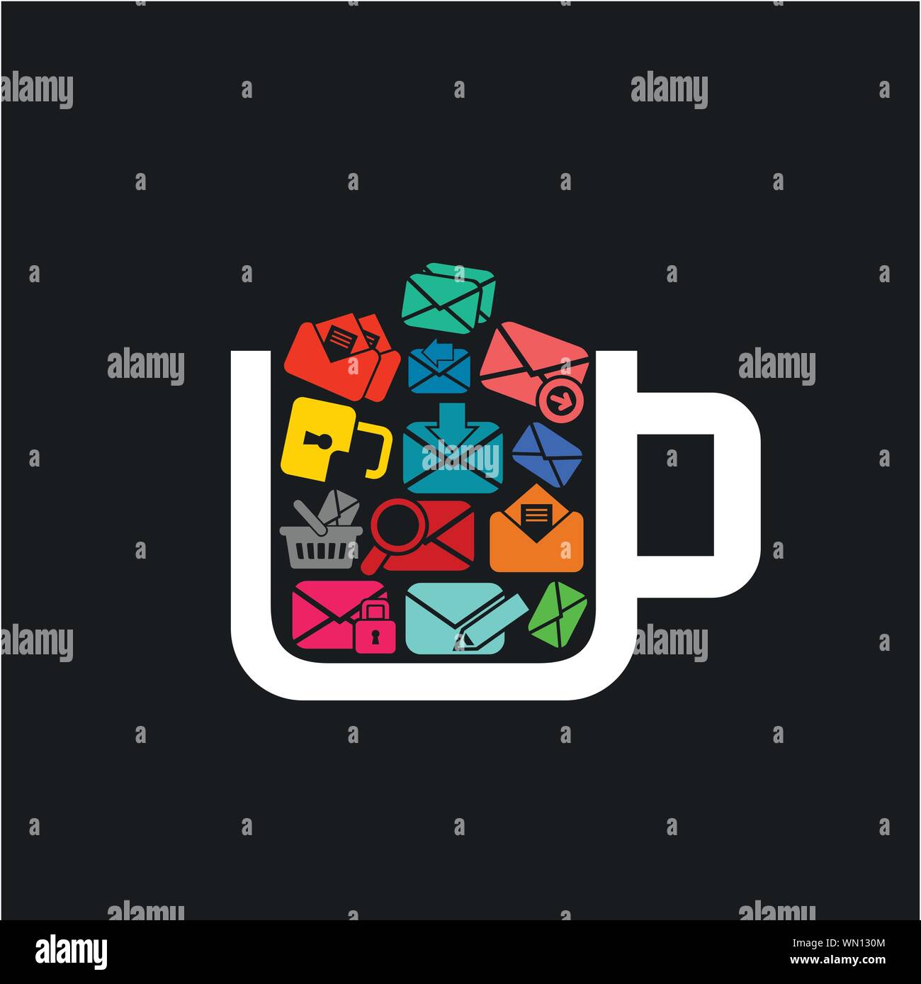 Letter a cup Stock Vector Image & Art - Alamy