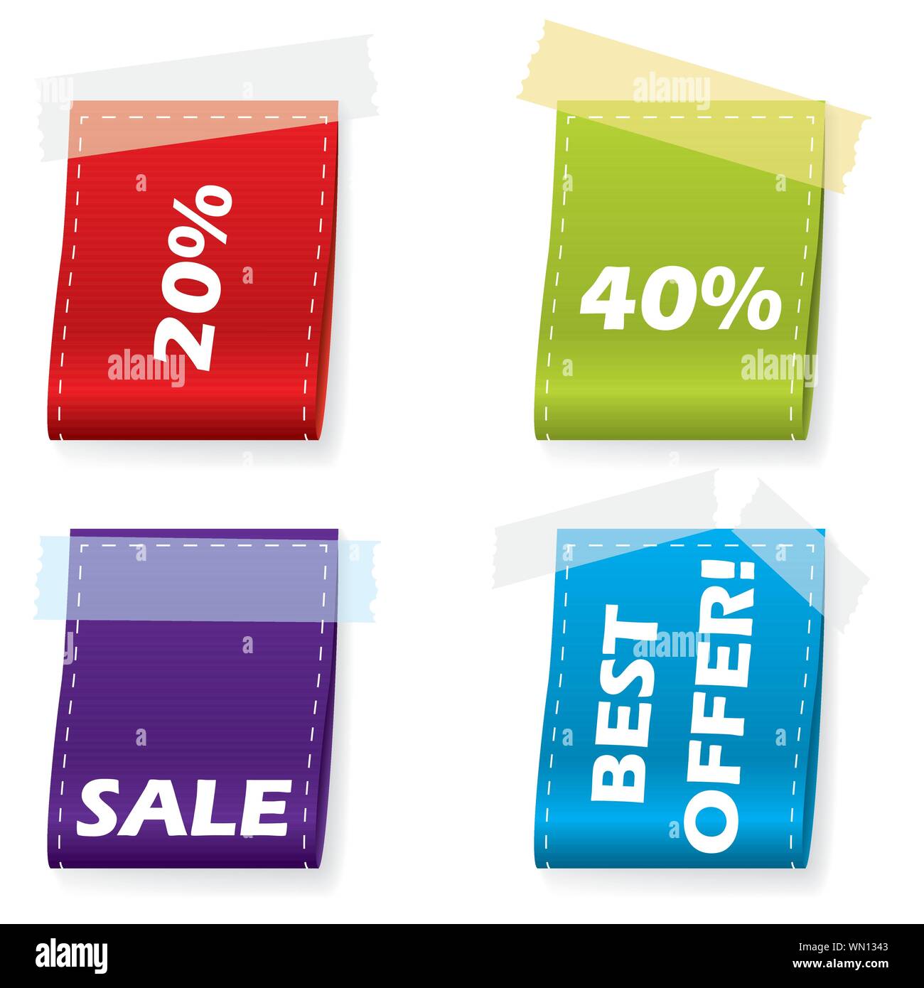 Vector bookmark set Stock Vector Image & Art - Alamy