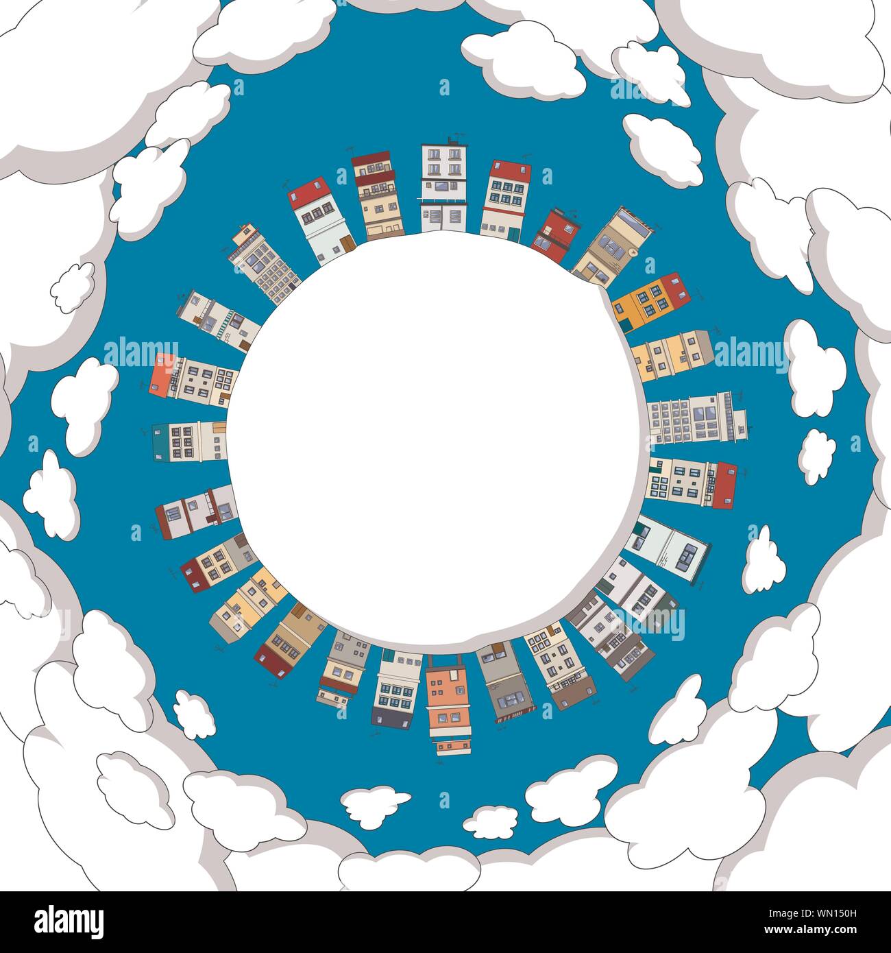 Round city frame Stock Vector Image & Art - Alamy