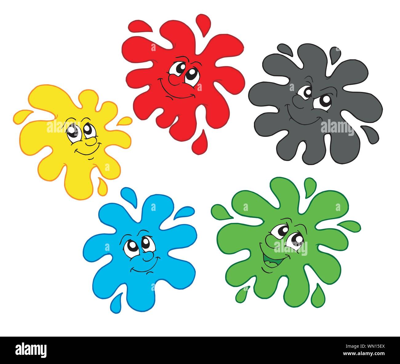 Paint splodges Stock Vector Images - Alamy