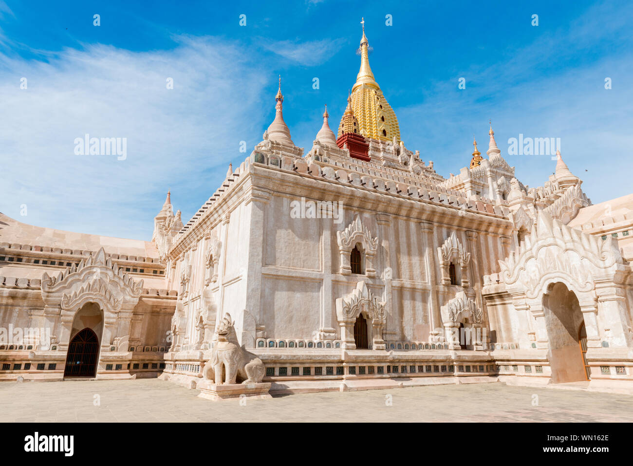 Horizontal picture of architectural Ananda Temple, a famous buddhist ...