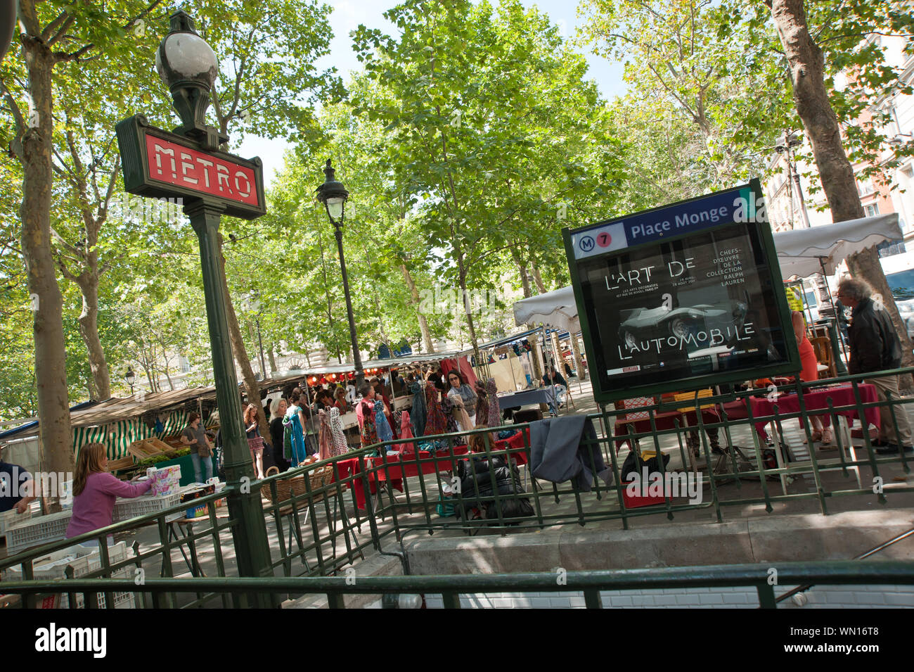 Monge market paris hi-res stock photography and images - Alamy