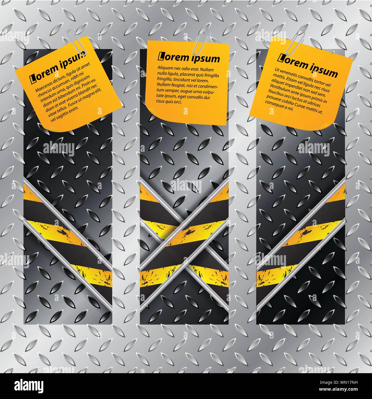 Metallic labels set with X shaped grunge lines Stock Vector Image & Art ...