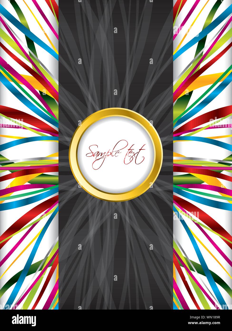 Brochure design with ribbons Stock Vector Image & Art - Alamy