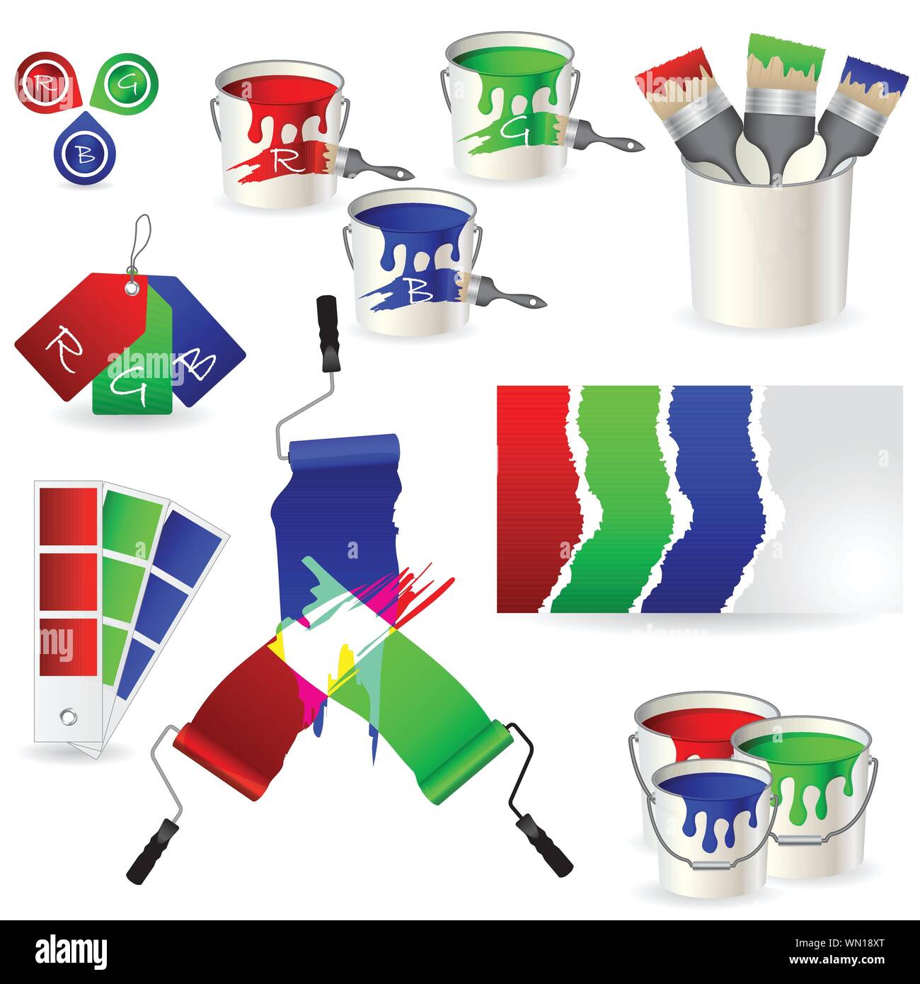 RGB coloring set Stock Vector Image & Art - Alamy