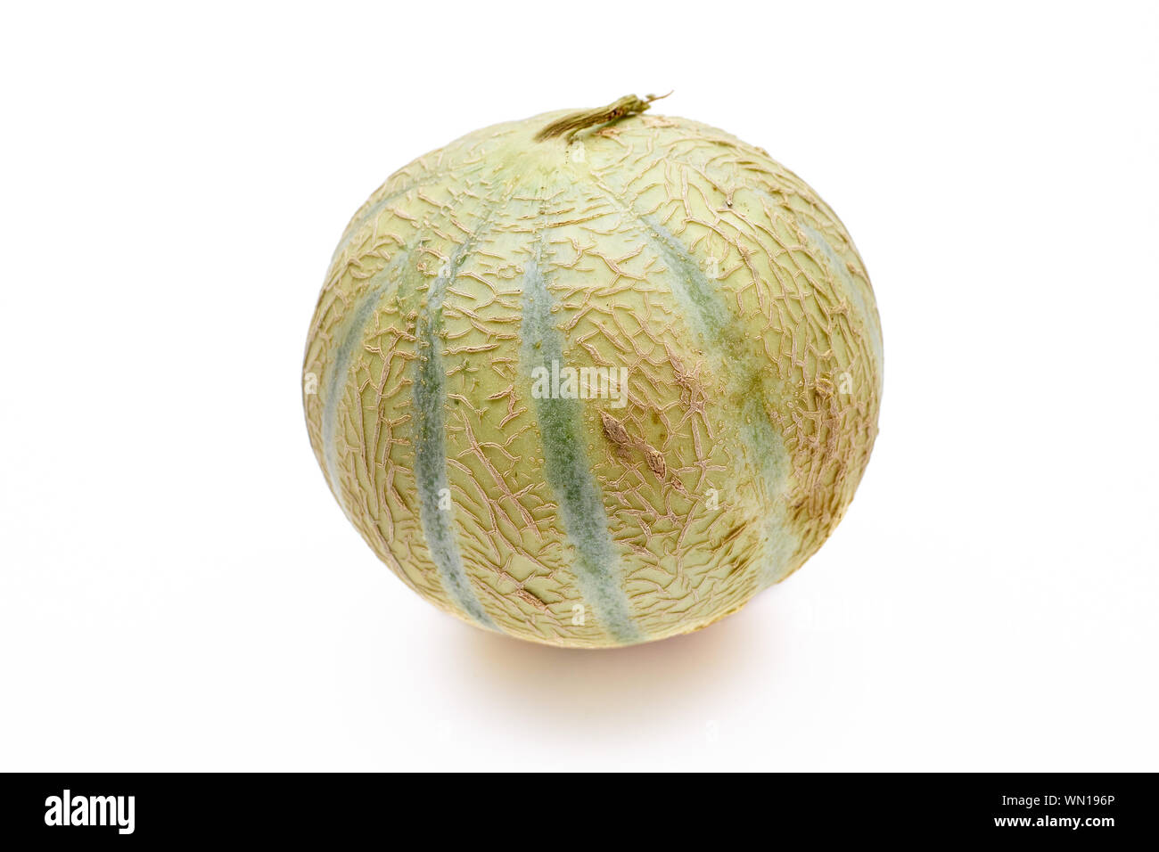 Entire Muskmelon Isolated On A White Background Stock Photo - Alamy