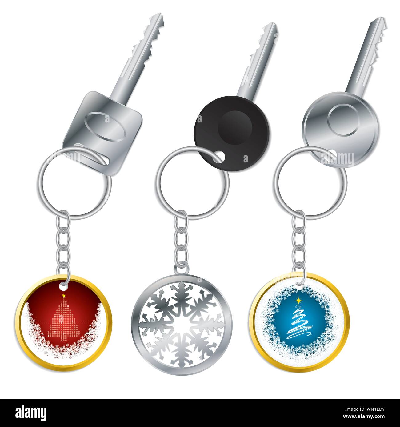 Christmas keyholder set Stock Vector Image & Art - Alamy