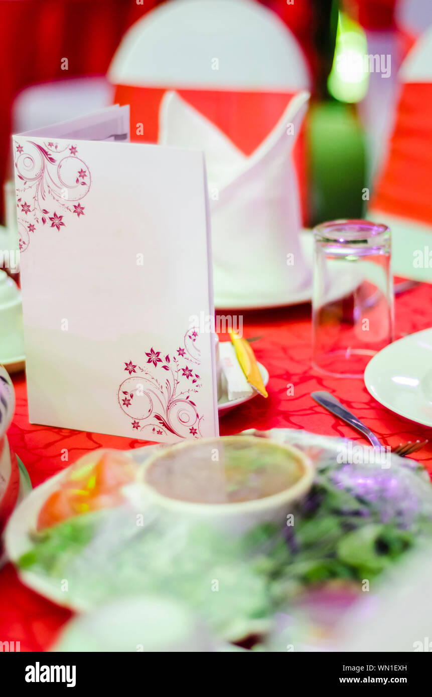 Meal card hi-res stock photography and images - Alamy