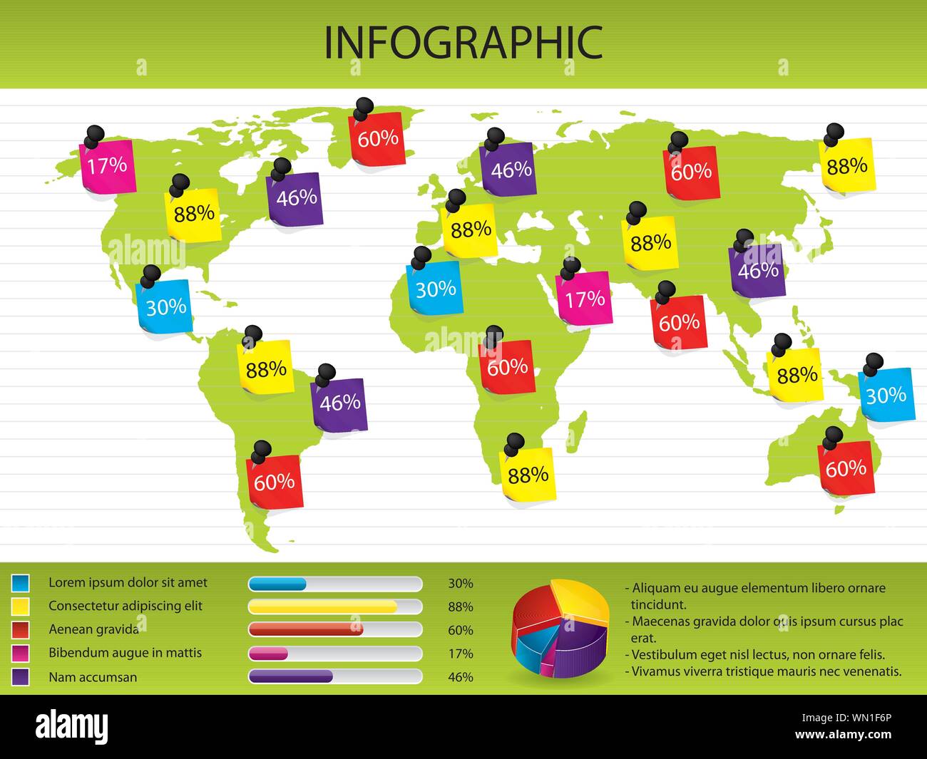Map and chart infographic Stock Vector Image & Art - Alamy