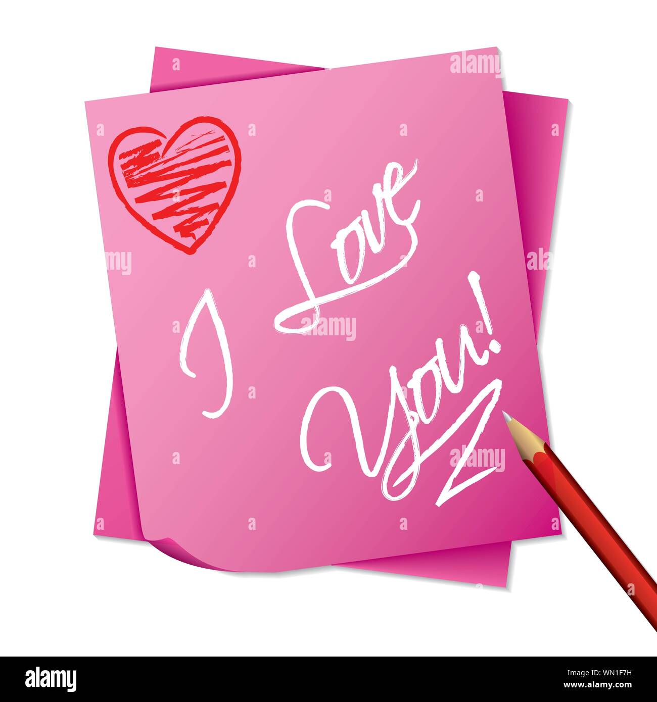 Sticky note with message Stock Vector Image & Art - Alamy