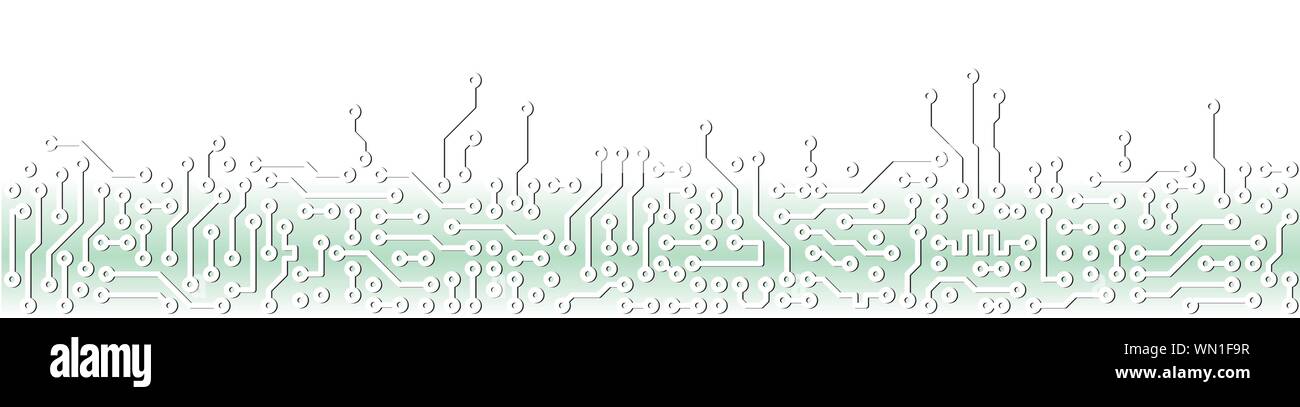 Abstract light green circuit board electronic template Stock Vector ...