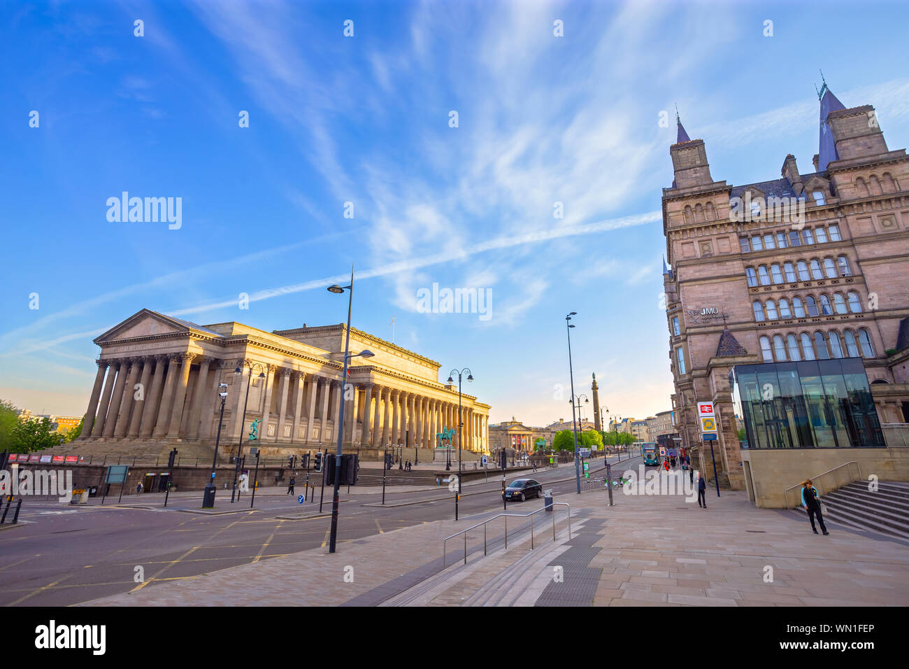 Liverpool, UK - May 18 2018: St George's Hall designed by Harvey ...