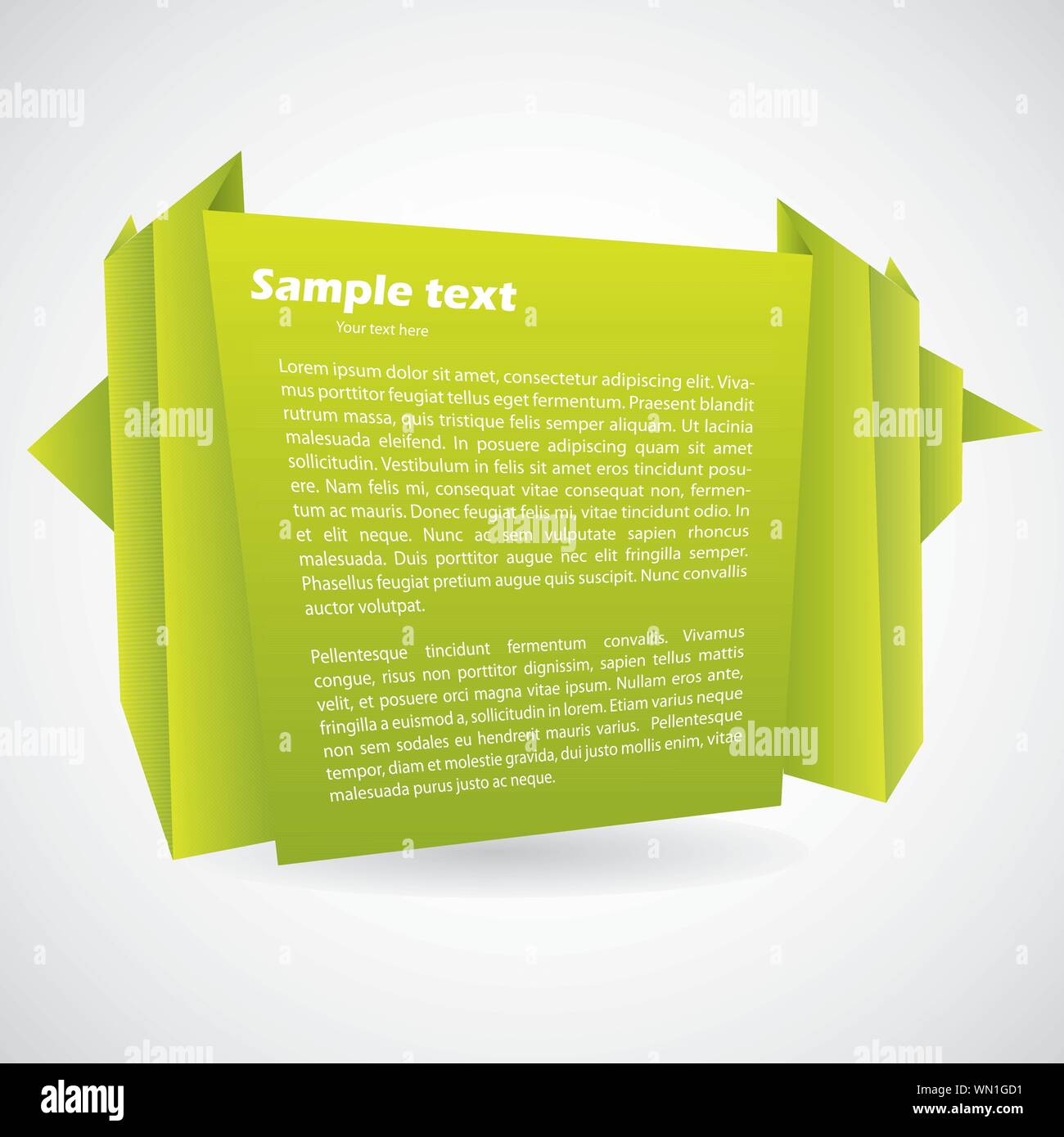 Green origami background Stock Vector Image & Art - Alamy