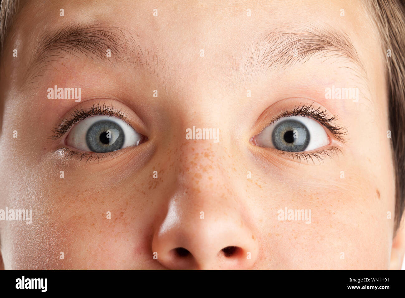 Boy Shocked Face High Resolution Stock Photography and Images - Alamy