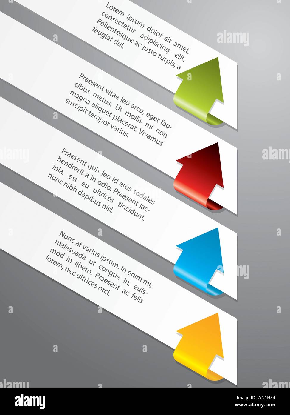 Advertising label set with color arrows Stock Vector Image & Art - Alamy