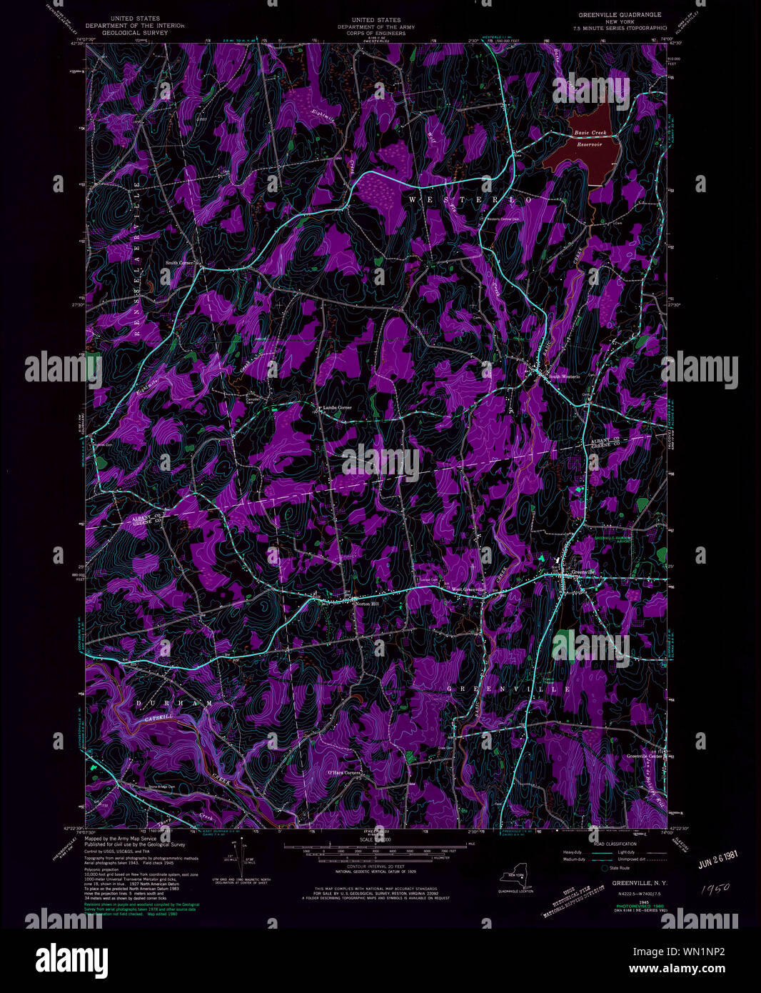 New York NY Greenville 129627 1980 24000 Inverted Restoration Stock ...