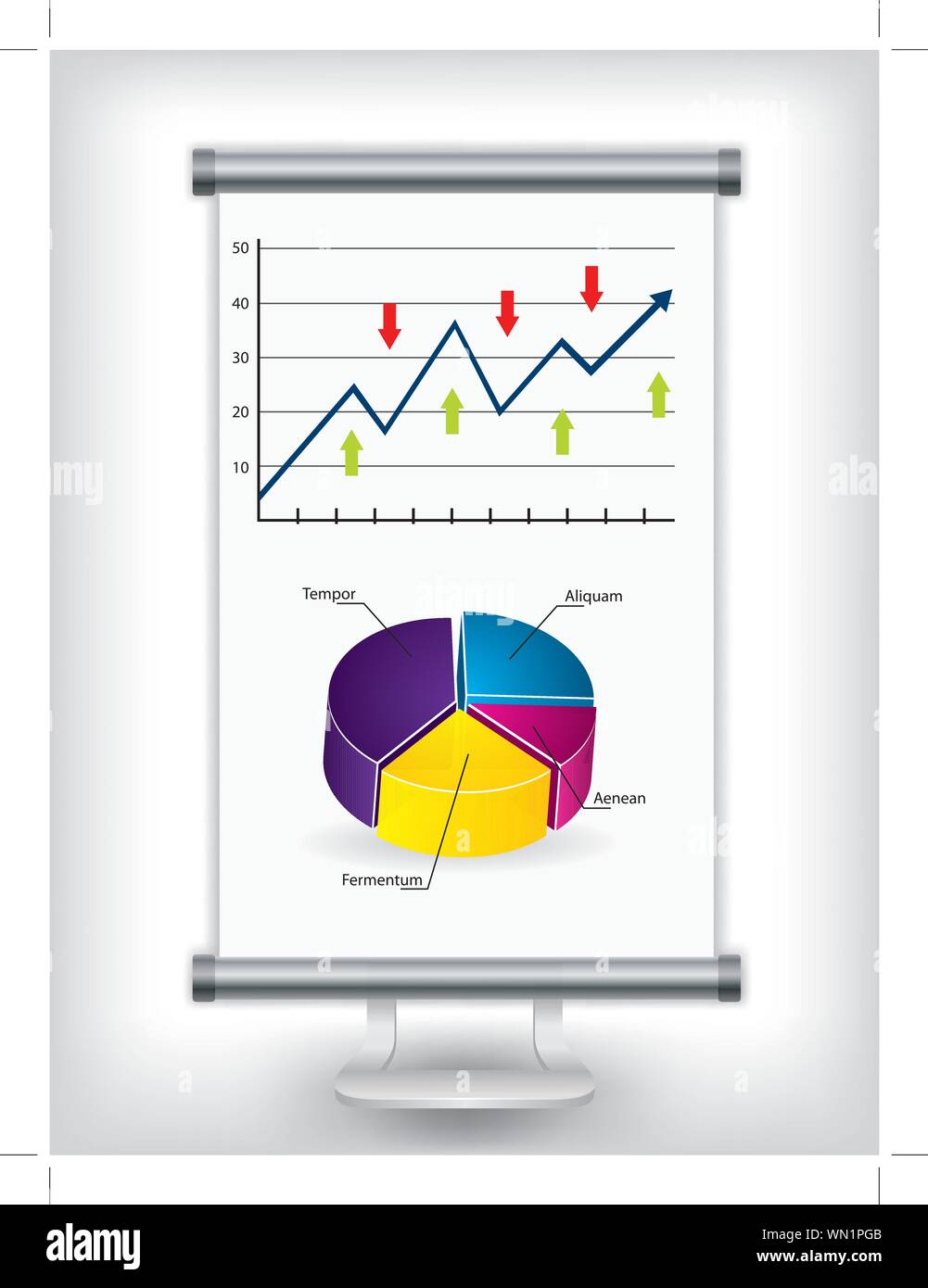 Goal progress charts Stock Vector Images - Alamy