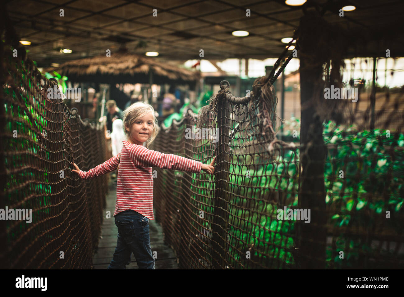 Girl standing bridge hi-res stock photography and images - Alamy
