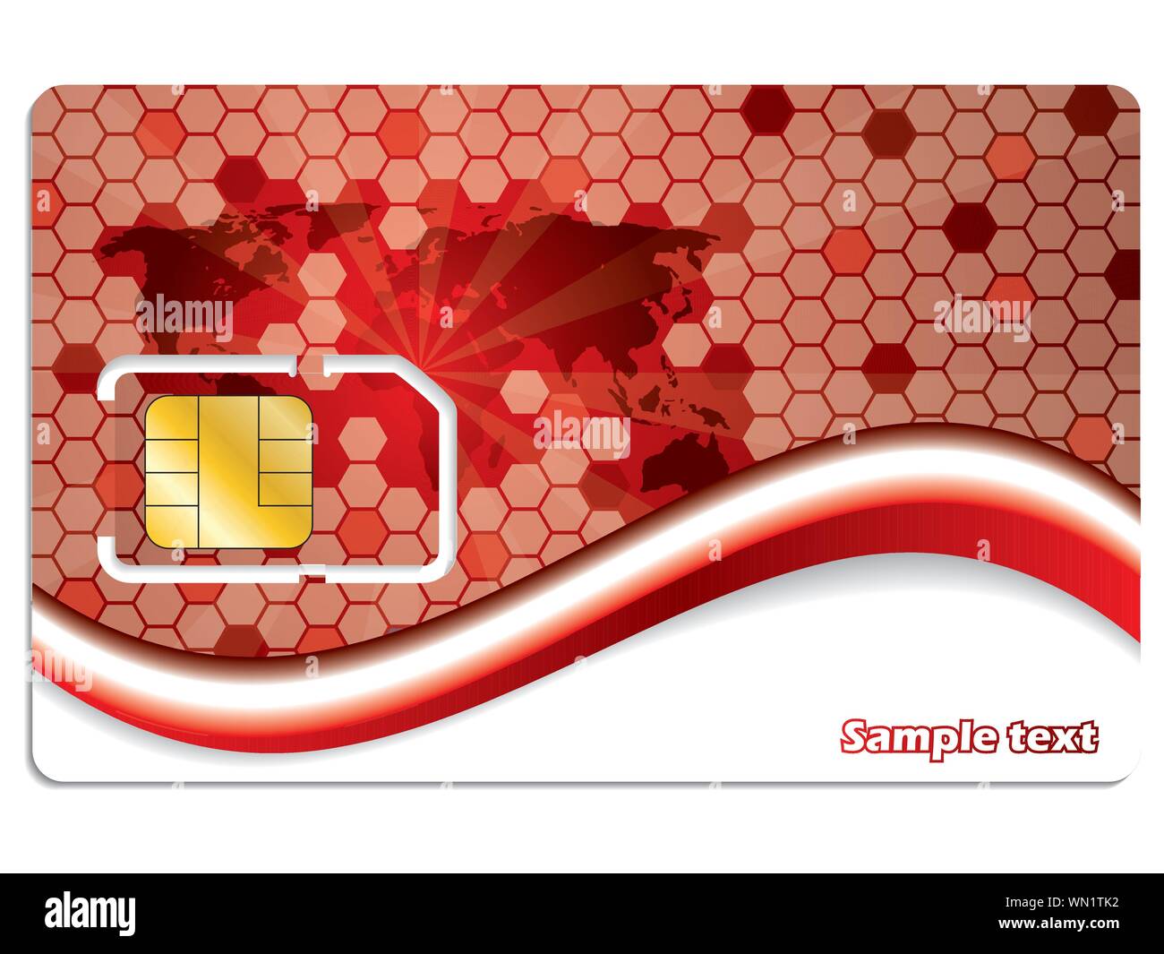New sim card design with world map Stock Vector Image & Art - Alamy