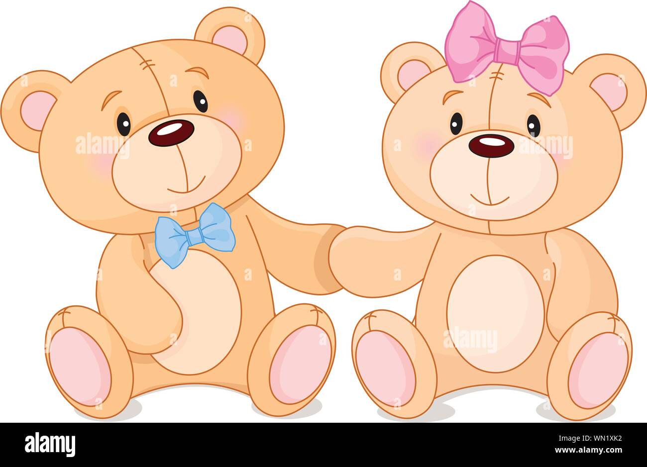 Teddy Bears In Love Stock Vector Image And Art Alamy