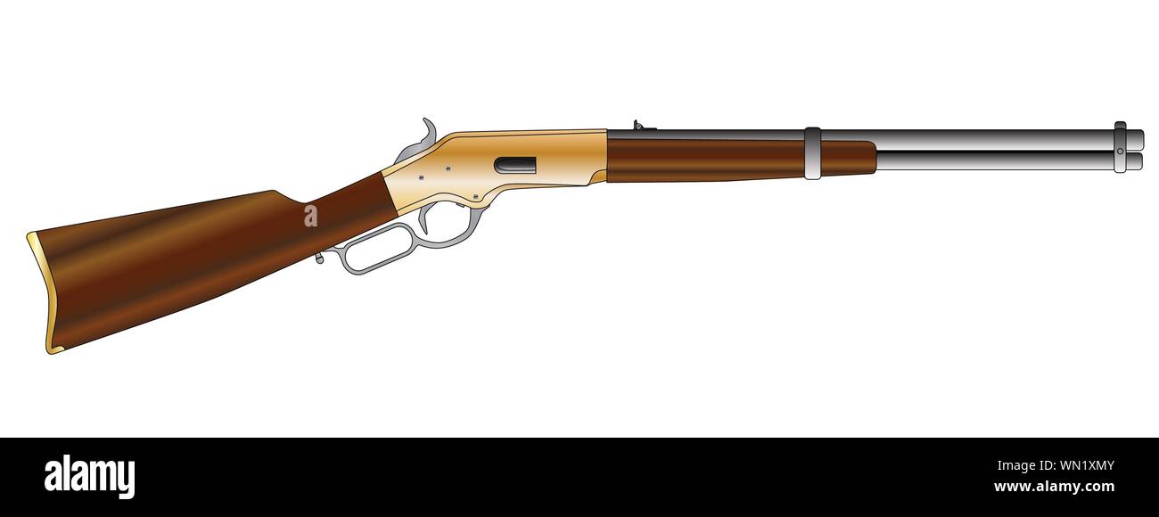 Winchester rifle trigger Stock Vector Images - Alamy