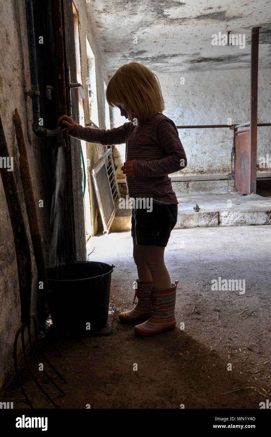Collecting bucket hi-res stock photography and images - Alamy