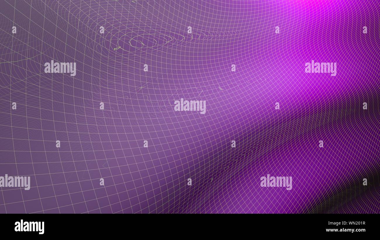 Purple waving surface background - 3d rendering illustration Stock ...