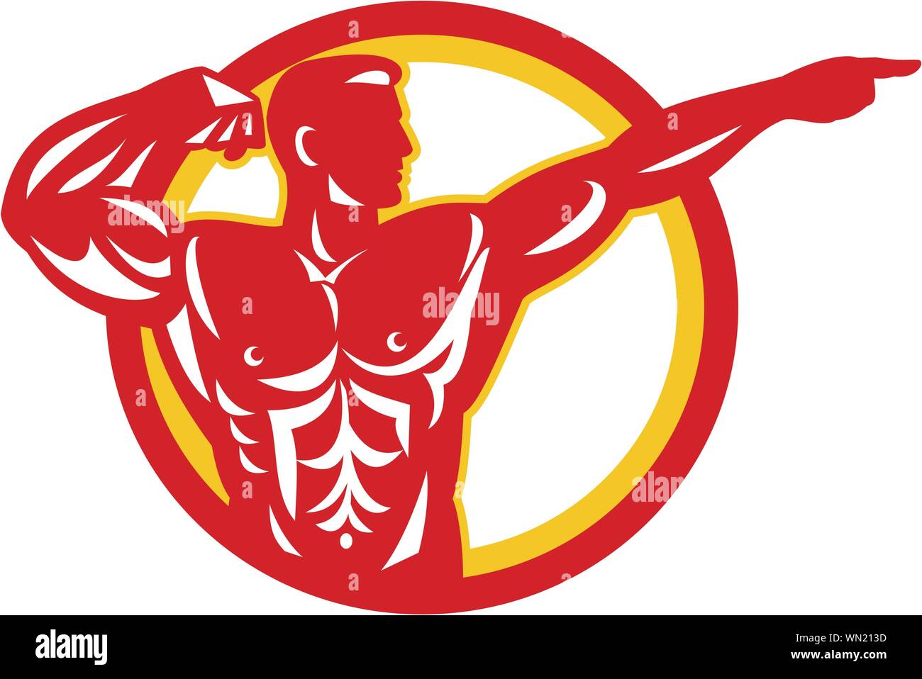 Body builder flexing muscles Cut Out Stock Images & Pictures - Alamy