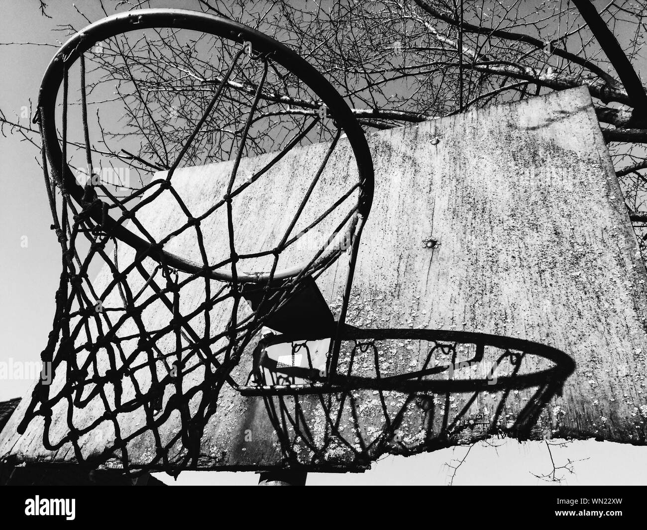 Basketball Court Black and White Stock Photos & Images - Alamy