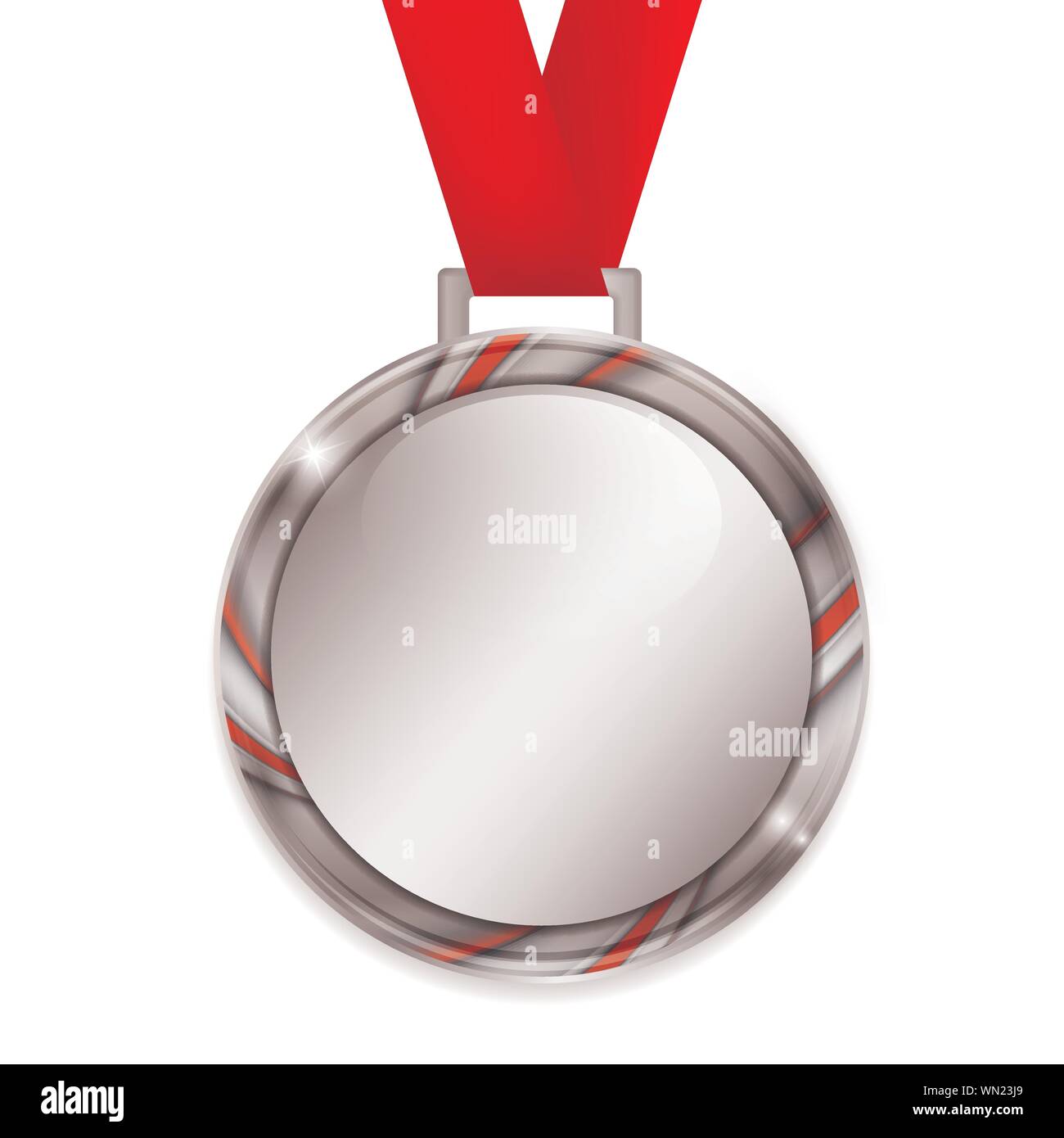 Medal with red ribbon hi-res stock photography and images - Alamy