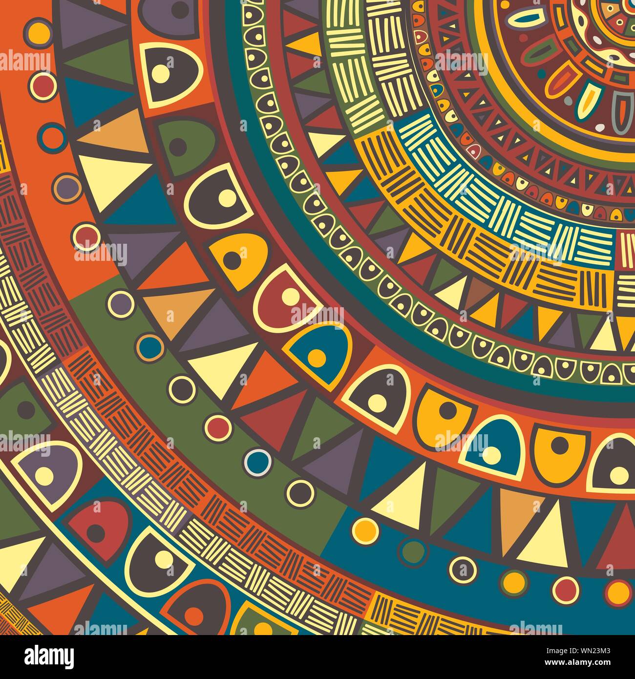 Colored tribal design Stock Vector Image & Art - Alamy