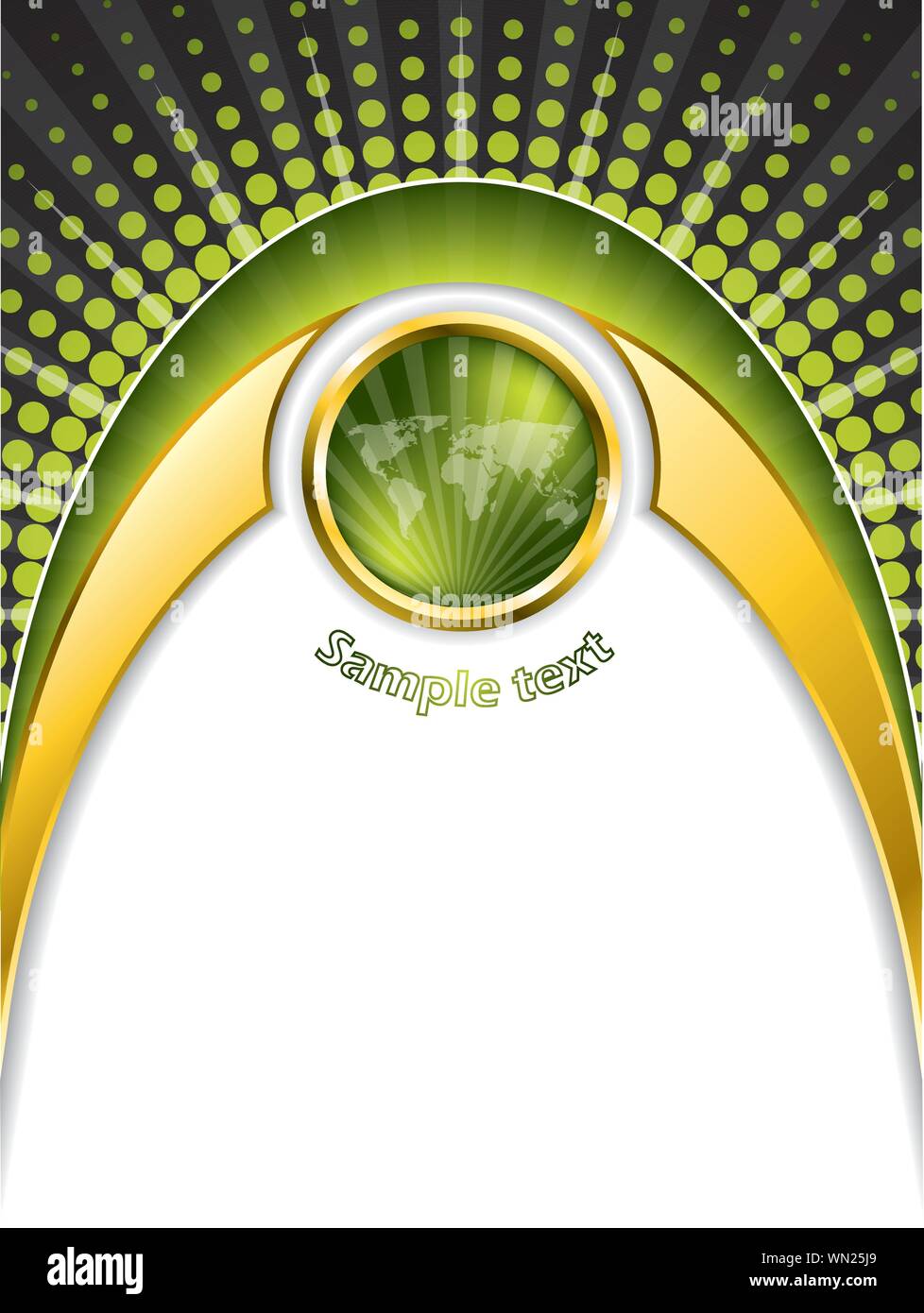 Green and gold brochure design Stock Vector Image & Art - Alamy