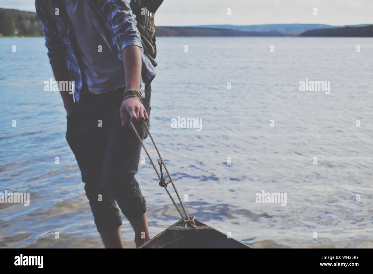 Pulling boat from water hi-res stock photography and images - Alamy