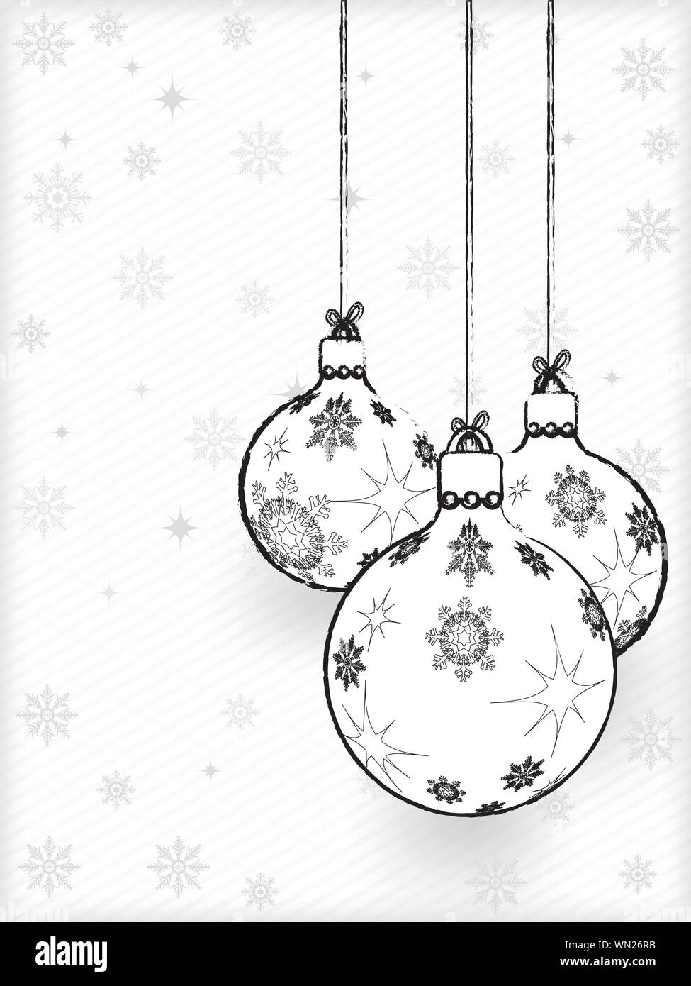 Modern christmas background layout Black and White Stock Photos ...