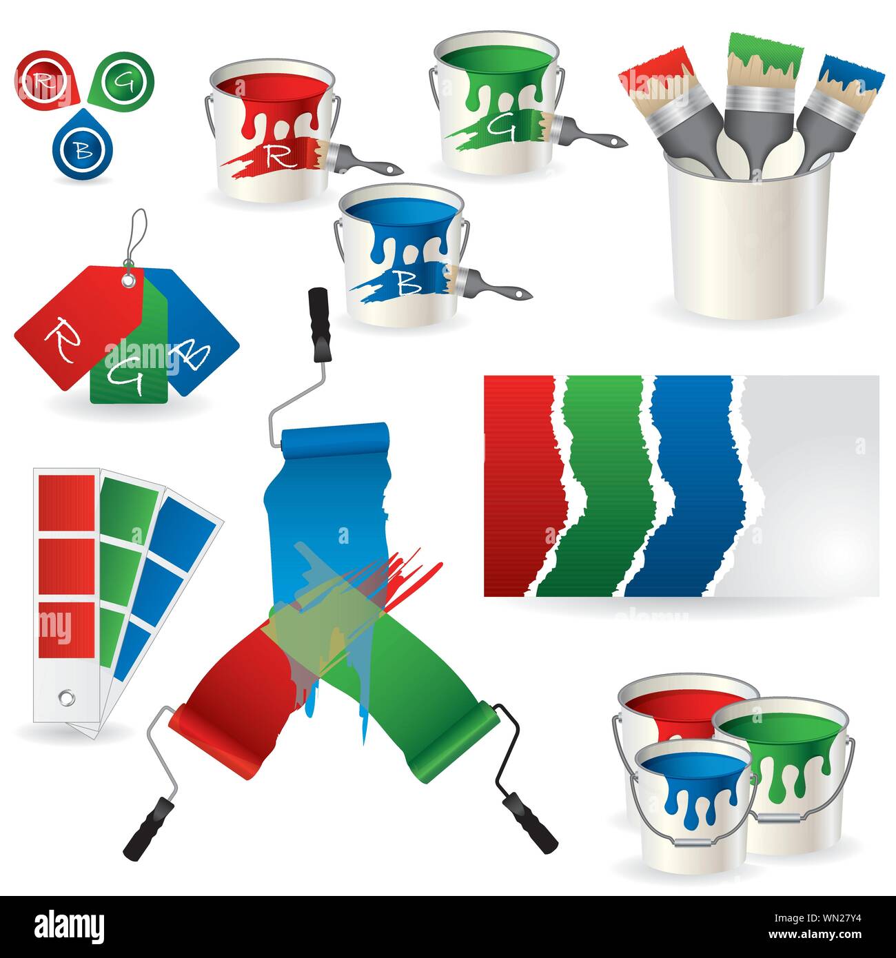 RGB coloring set Stock Vector Image & Art - Alamy