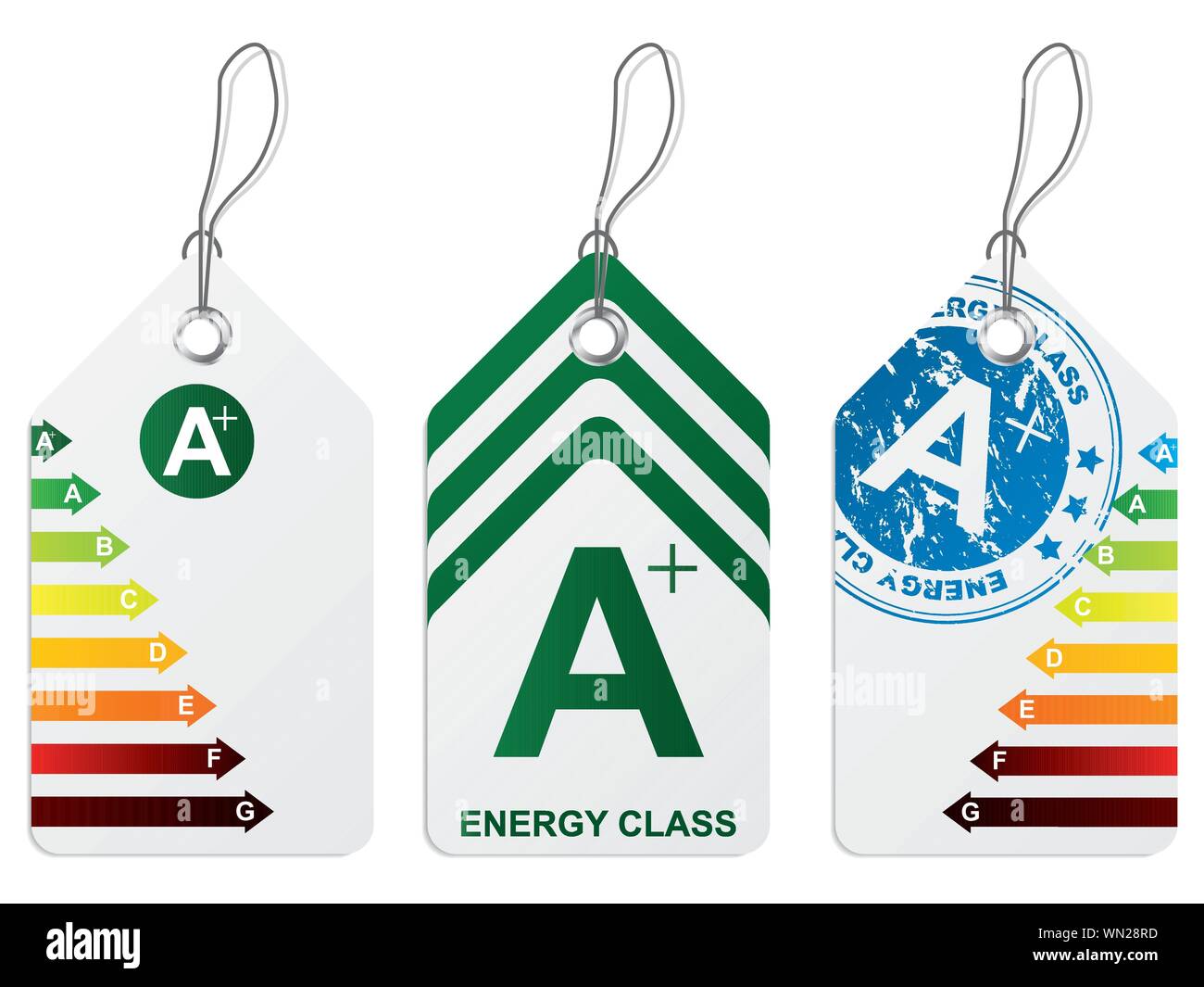 Label set with energy class charts Stock Vector Image & Art - Alamy